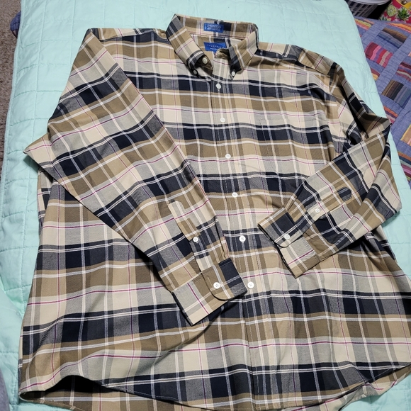 Towncraft | Shirts | Towncraft Plaid Long Sleeve Button Down Dress ...